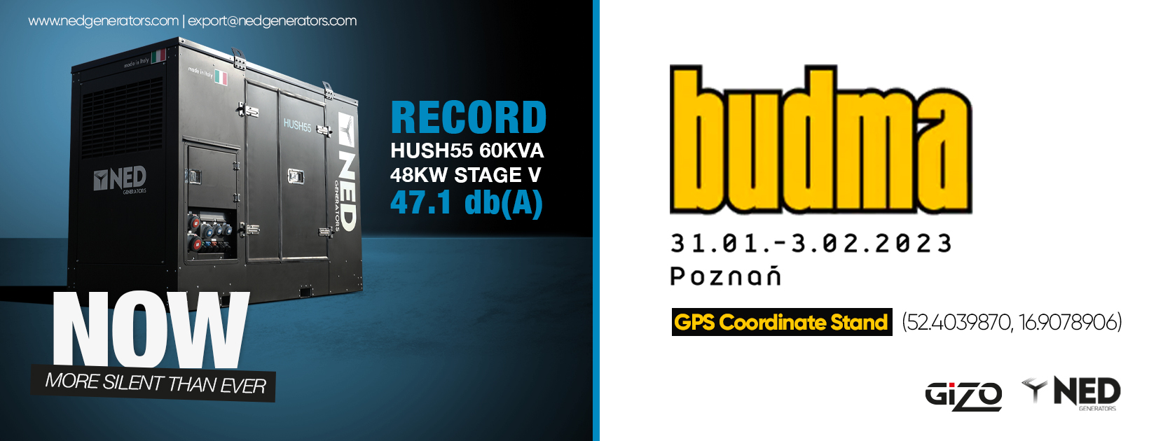 NED Generators | BUDMA 31st Jan to 3rd Feb 2023 - NED Generators